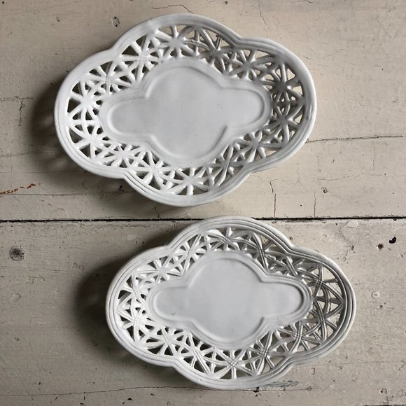 Made in Venice, Italy | Dining | Set 2 White Handmade Venetian Oval ...